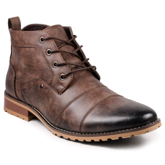 Metrocharm | Shoes | Metrocharm Mc44 Brown Mens Casual Oxford Boot ...